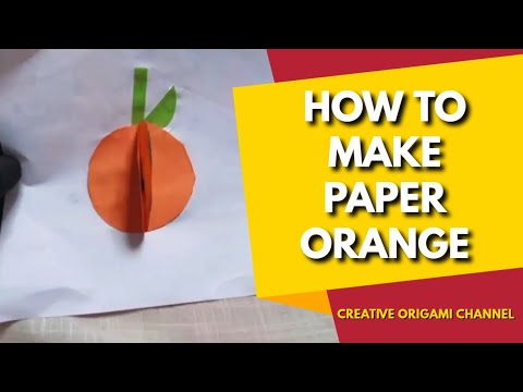 How to Make Paper Orange | Origami Orange | Easy Origami Paper Orange ...