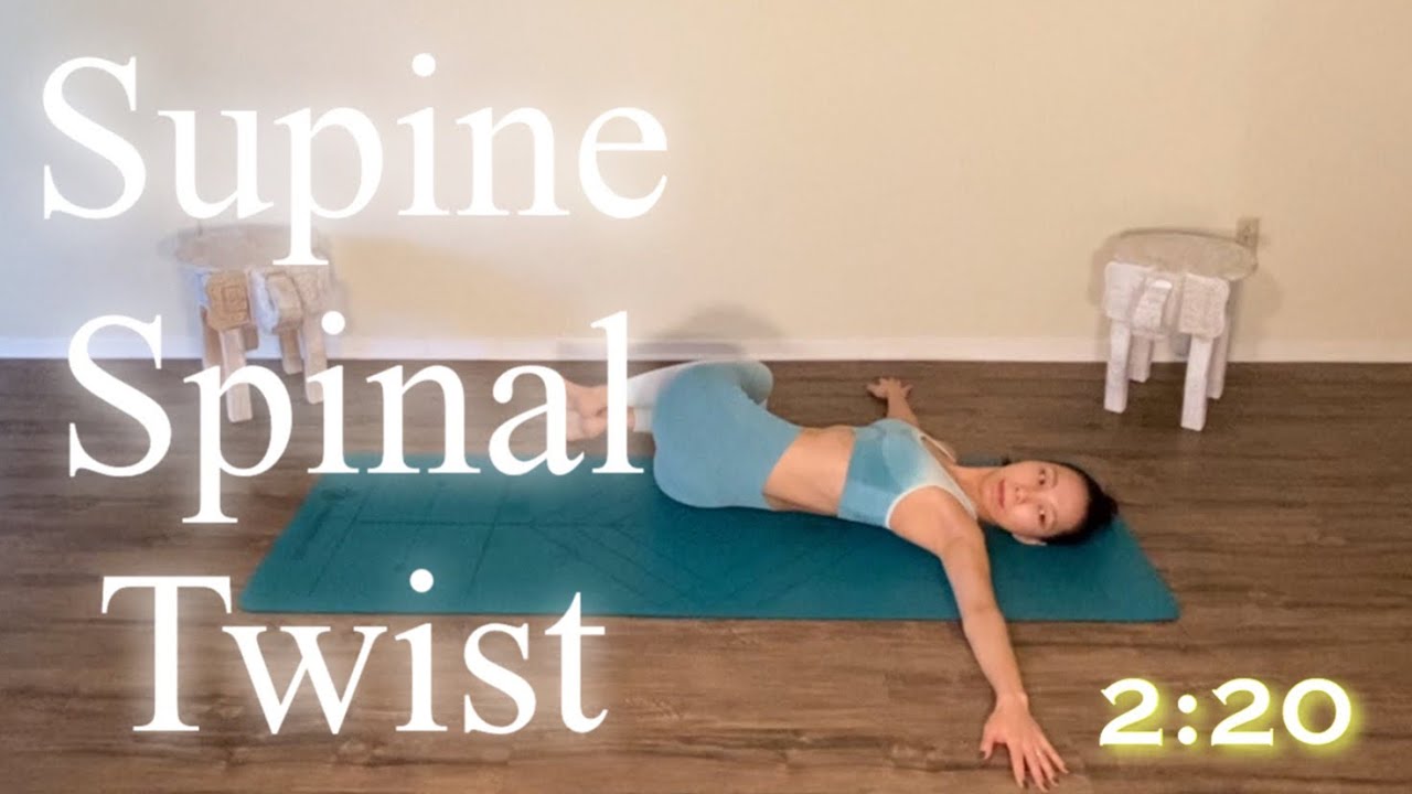 Supine Spinal Twist Pose- the ultimate Upper Body Stretch! - YouTube