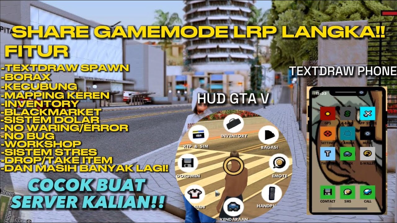SHARE GAMEMODE LRP FITUR LANGKA!! || GTA SAMP INDONESIA || FULL ...