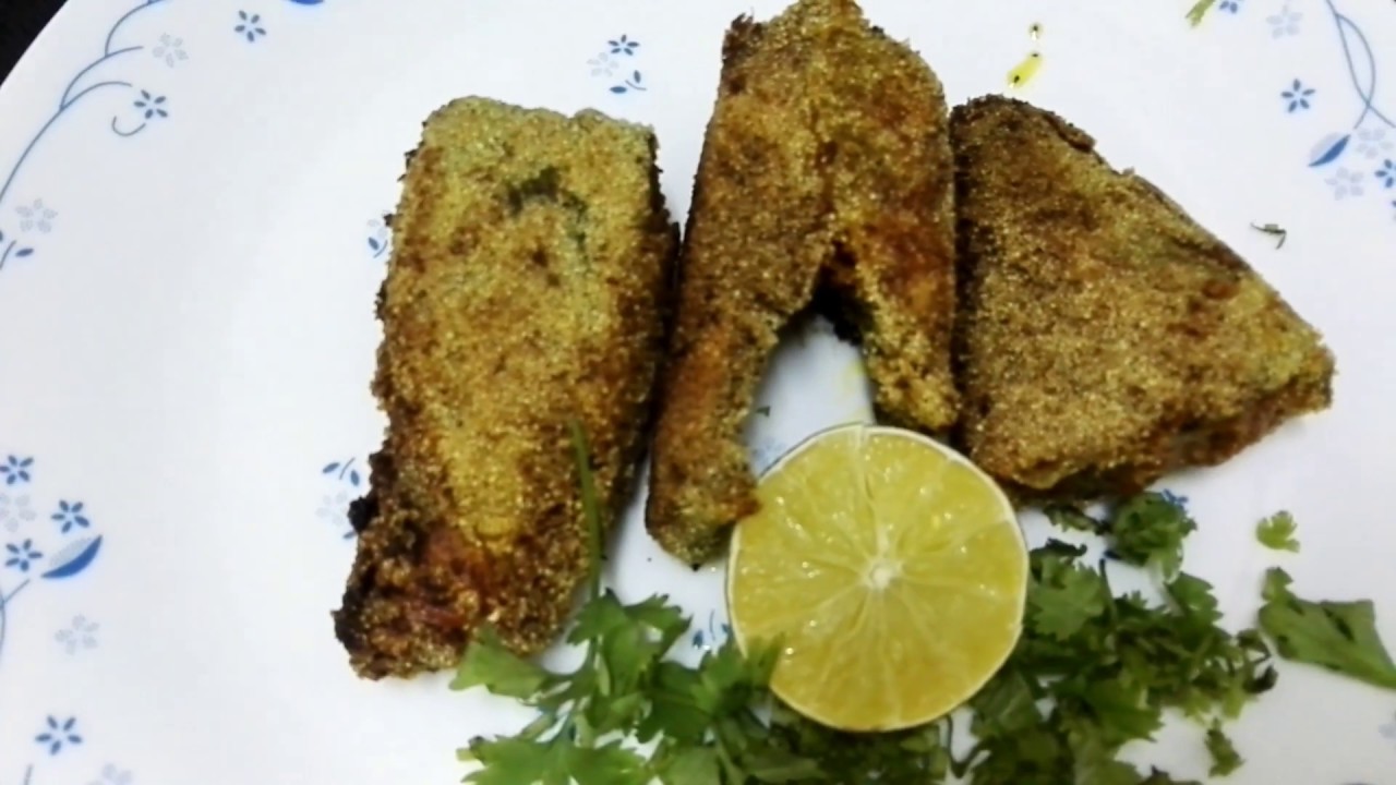 Mackerel fish fry recipe/ Rava fish fry/ Tawa fish fry/ Bangada/Ila ...