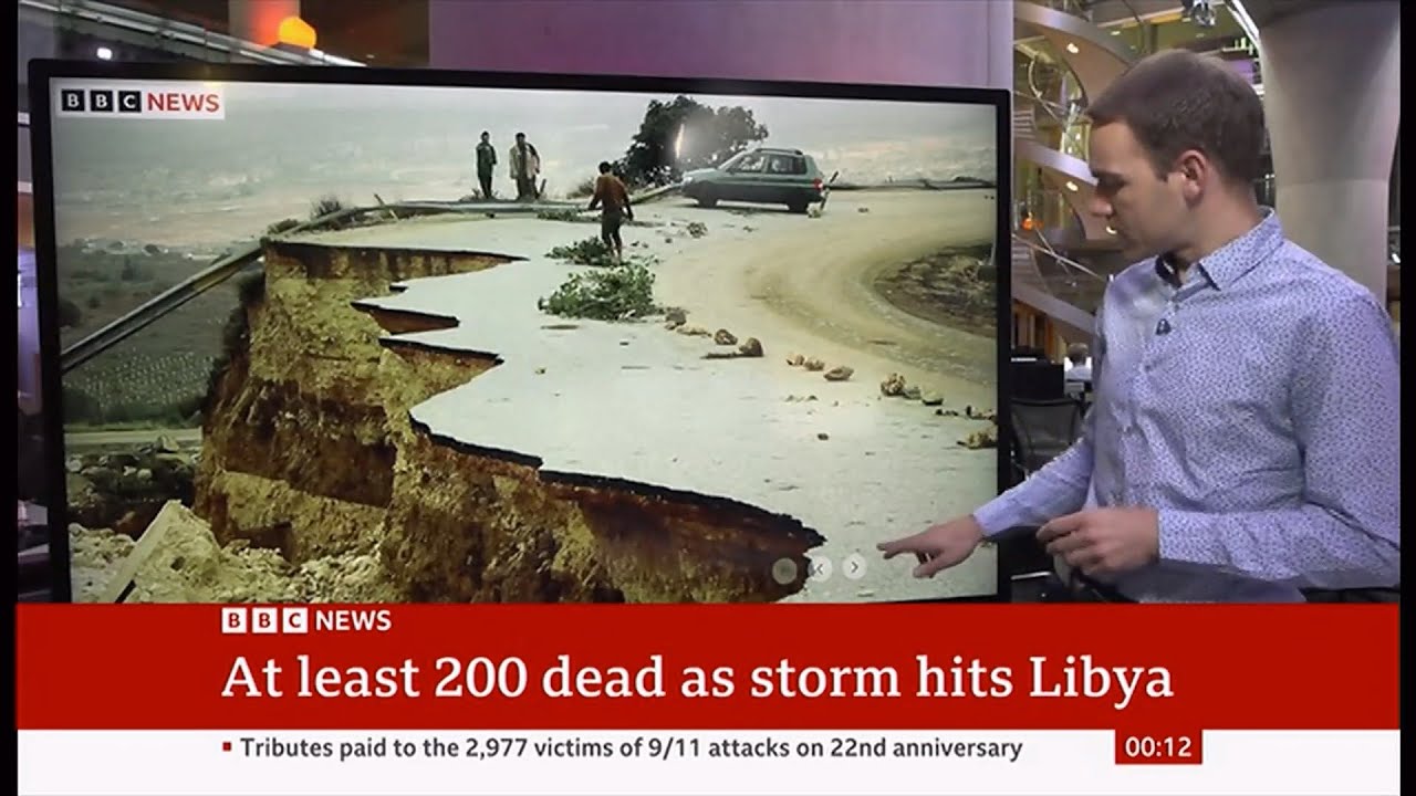 Weather Events - Storm Daniel hits Libya hard - BBC - 12/Sep/2023 - YouTube