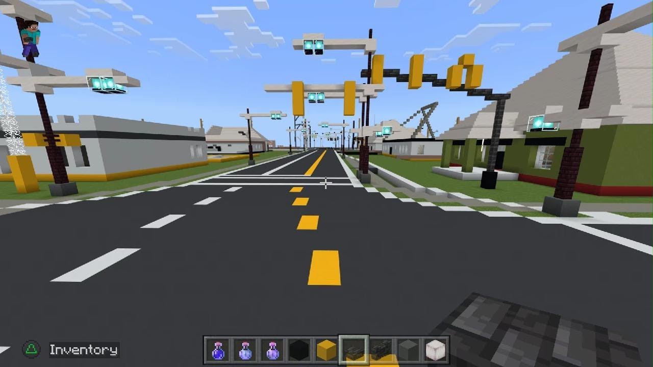 Minecraft Intersection upgrading - YouTube
