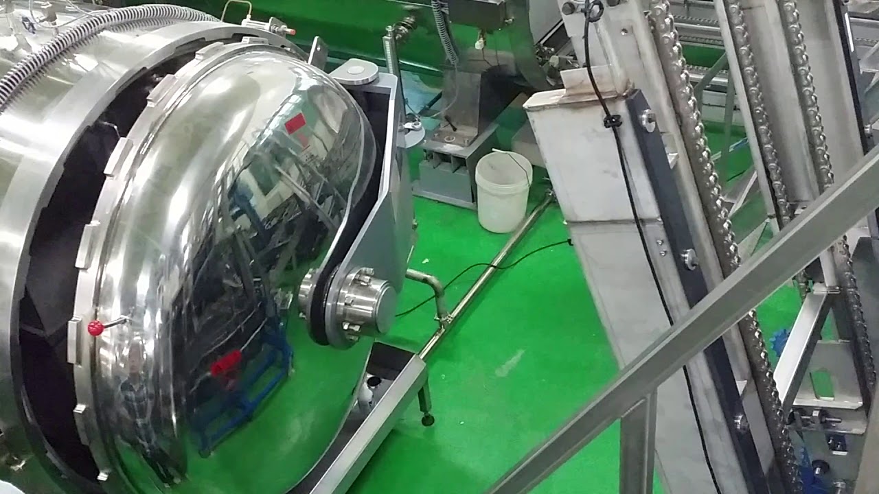 SUMPOT retort loading and unloading - YouTube