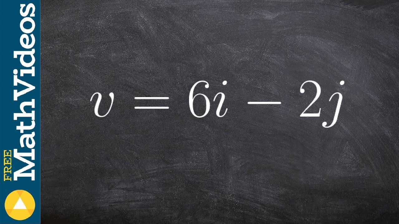 How to find the magnitude and unit vector from a given vector - YouTube