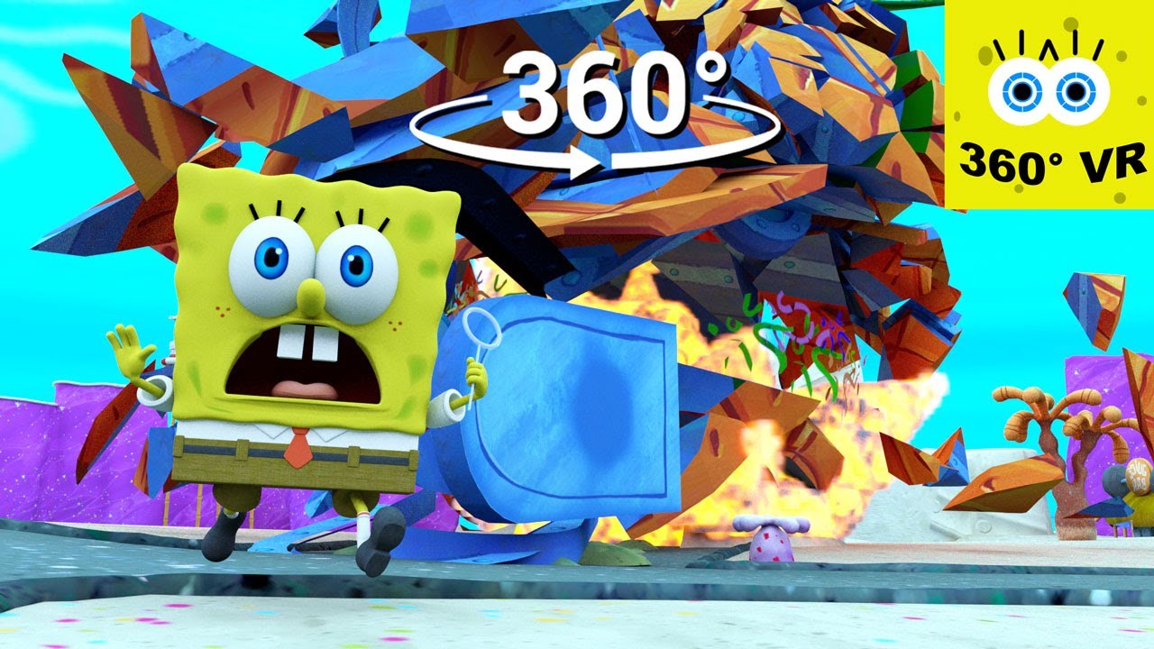 SpongeBob 360° VR | Exploding Bubble - YouTube