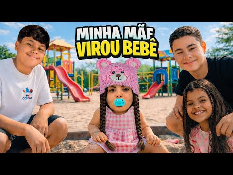 MINHA MÃE VIROU BEBÊ E TIVEMOS QUE CUIDAR DELA *ficamos exaustos?🍼