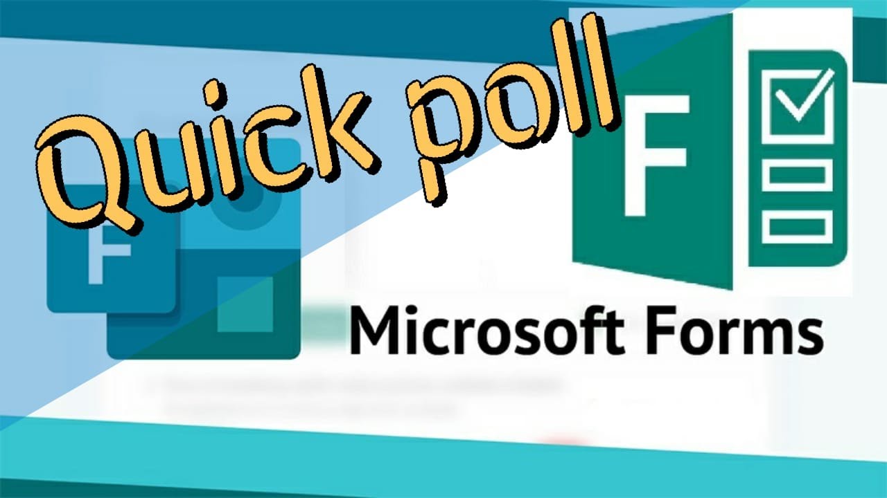 How to record Attendance using Microsoft Forms Quick Poll - YouTube