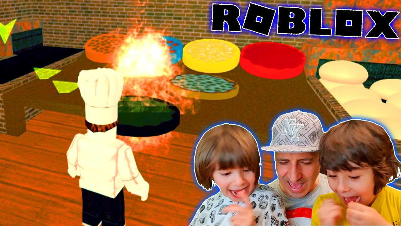 Dani y Evan apagan un INCENDIO en la PIZZERIA de ROBLOX - YouTube