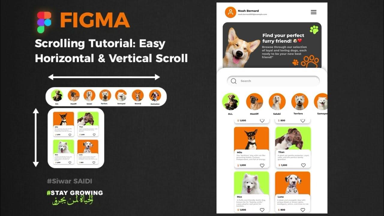 Easy Scrolling Tutorial: Horizontal & Vertical | كيفاش تعمل Scrolling بسهولة 🚀 - YouTube