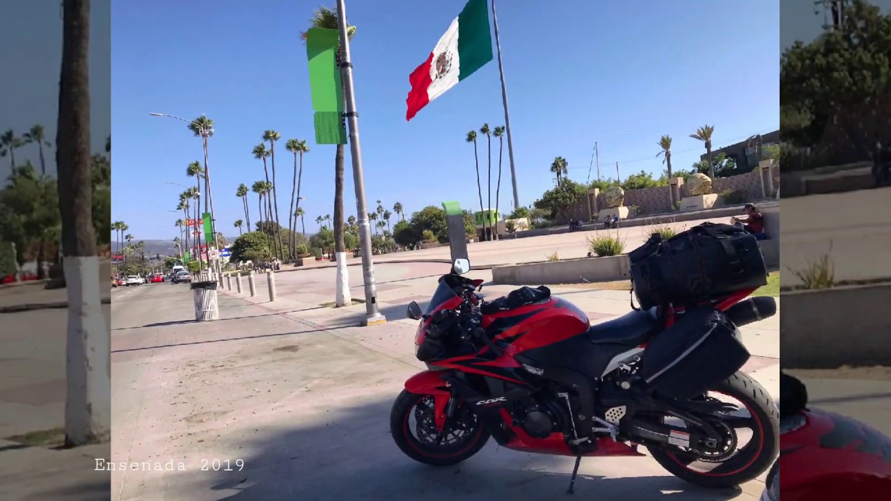 Crossing the border on a Motorcycle - YouTube