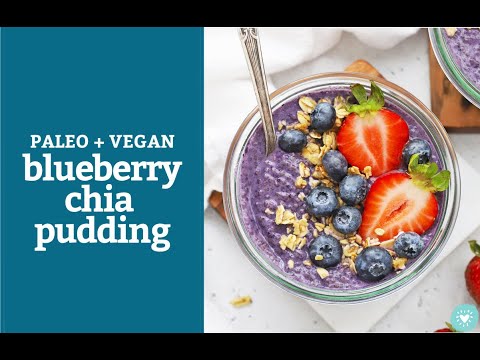 Blueberry Chia Pudding (Paleo + Vegan)