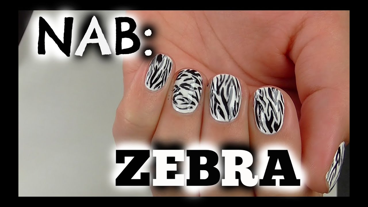 NAB: Zebra Nail Art - YouTube