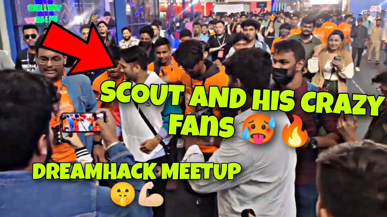 SCOUT AND HIS FANS IN HYDERABAD 😱 SCOUT CHANTS🔥 - YouTube
