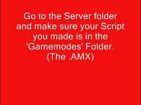 Samp PAWNO tutorial 8: How to play your Script on the server. - YouTube