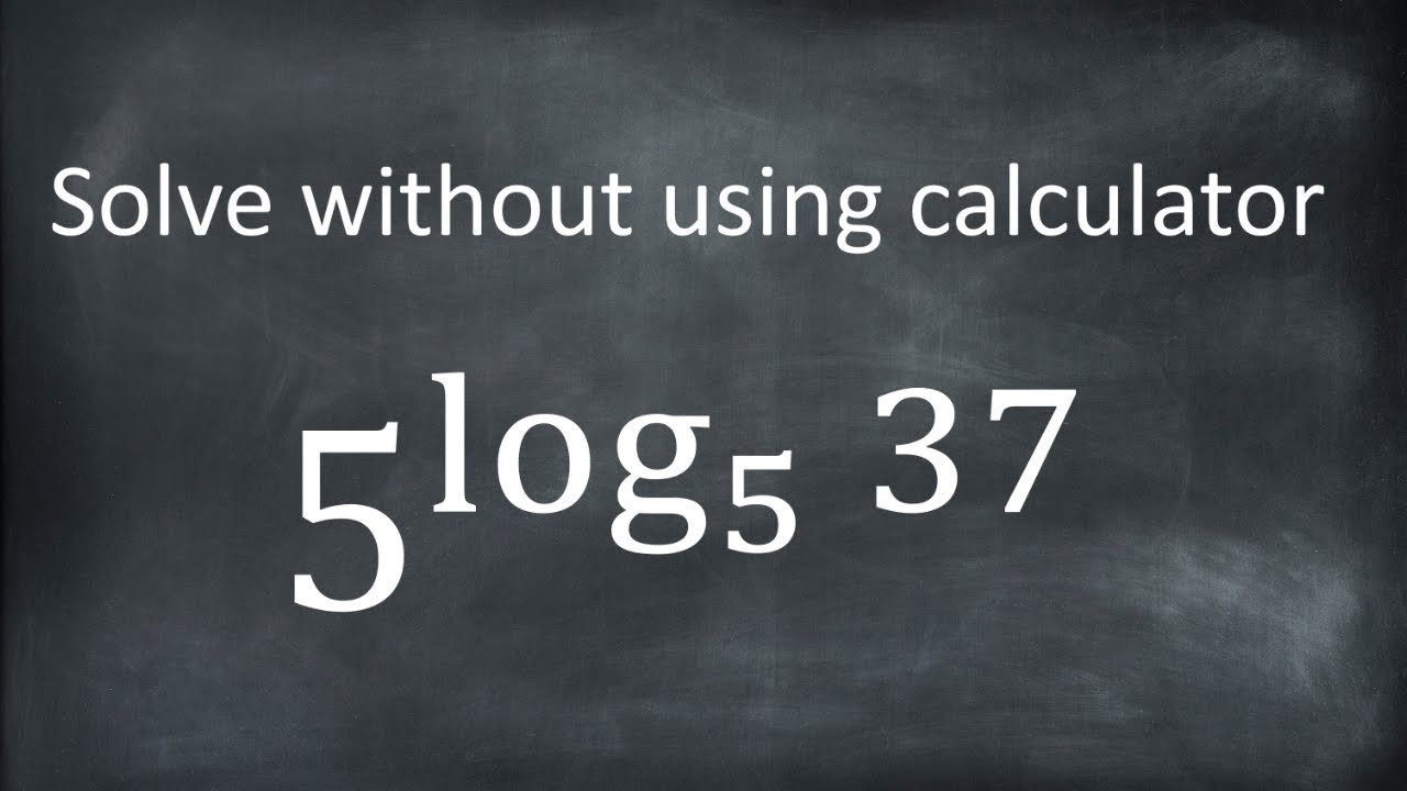 Best way to solve log as a power! - YouTube