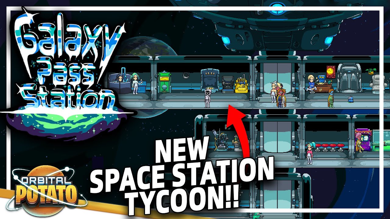 NEW Tycoon Management Game!! - Galaxy Pass Station - Colony Sim & Space Papers Please! - YouTube