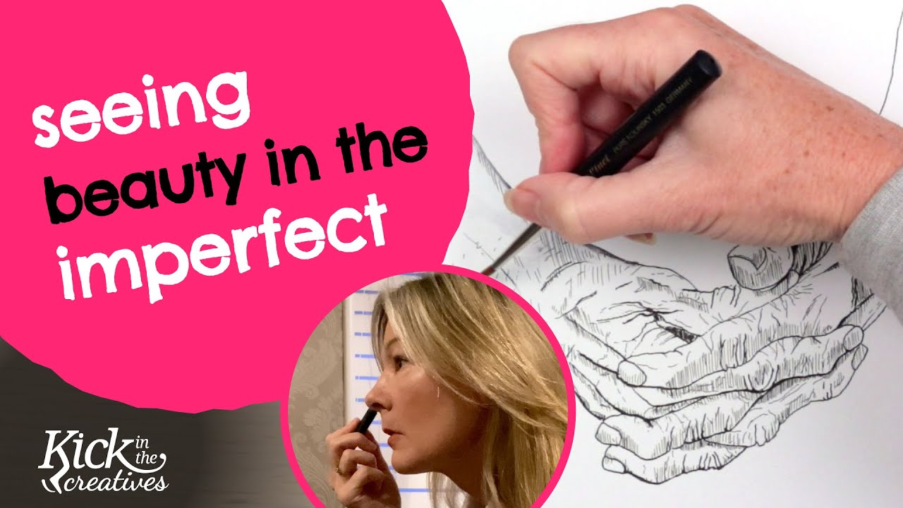 Seeing Beauty in the Imperfect and Drawing it (Drawing Old Hands Demo ...