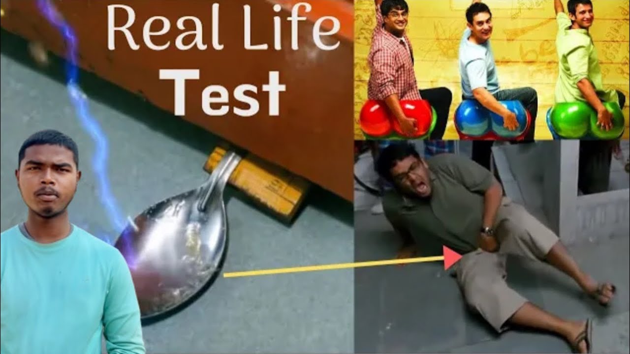 3 Idiots "Saltwater is conductor of electricity REAL LIFE TEST ...