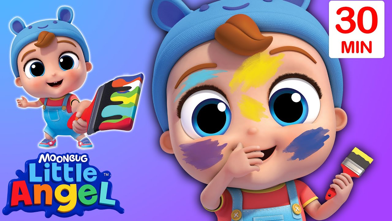 Color Learning Mixing Magic + More Little Angel Nursery Rhymes and Kids ...