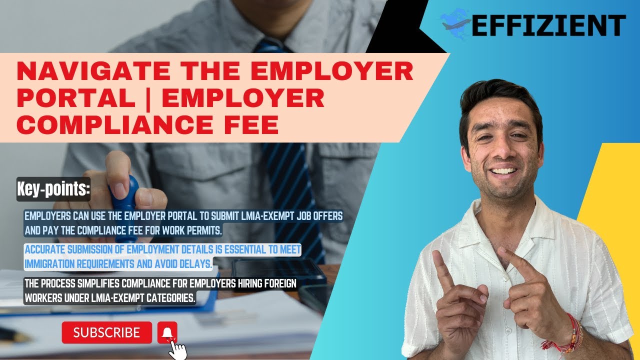 LMIA Exempt Offer of Employment using Employer Portal - Process and ...