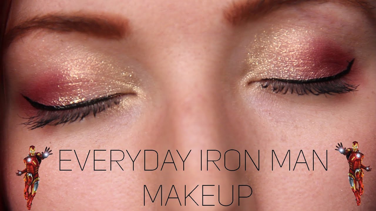 Geeky Inspired: Everyday Avengers Makeup Tutorial - IRON MAN - YouTube