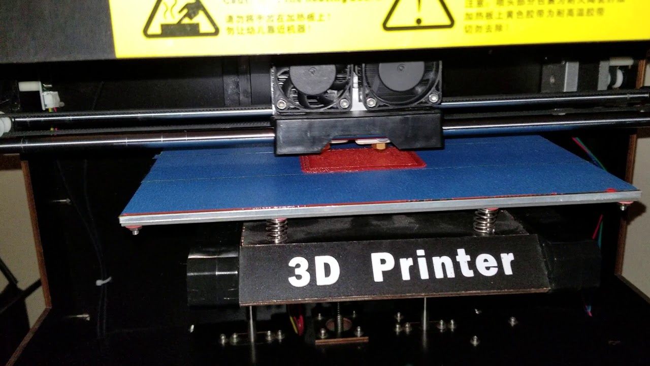 My First 3D Print Job - CTC Bizer Replicator Dual Makerbot Clone - YouTube