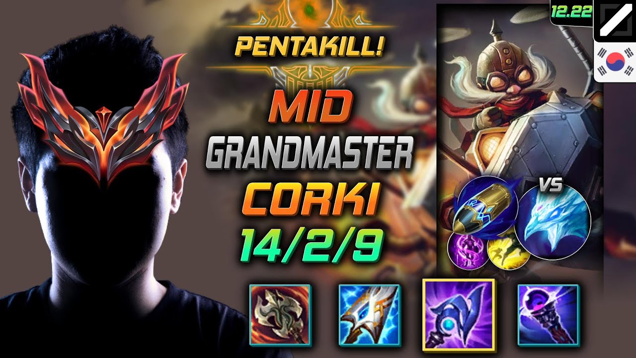 GrandMaster Mid Corki Build Luden's Tempest First Strike - Corki Mid vs ...
