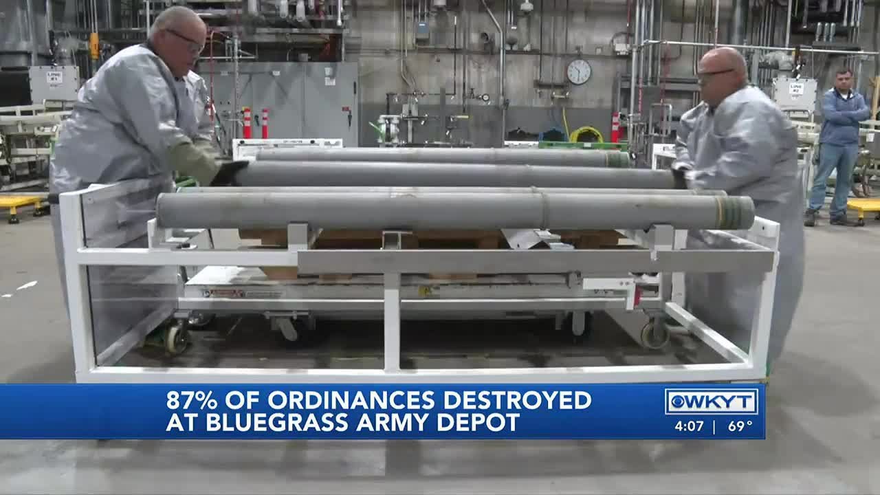WATCH | Destruction of chemical weapons at Blue Grass Army Depot nears ...