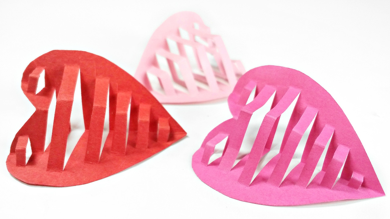 Paper heart 3D For Decoration/DIY Crafts - Paper Hearts Design ...