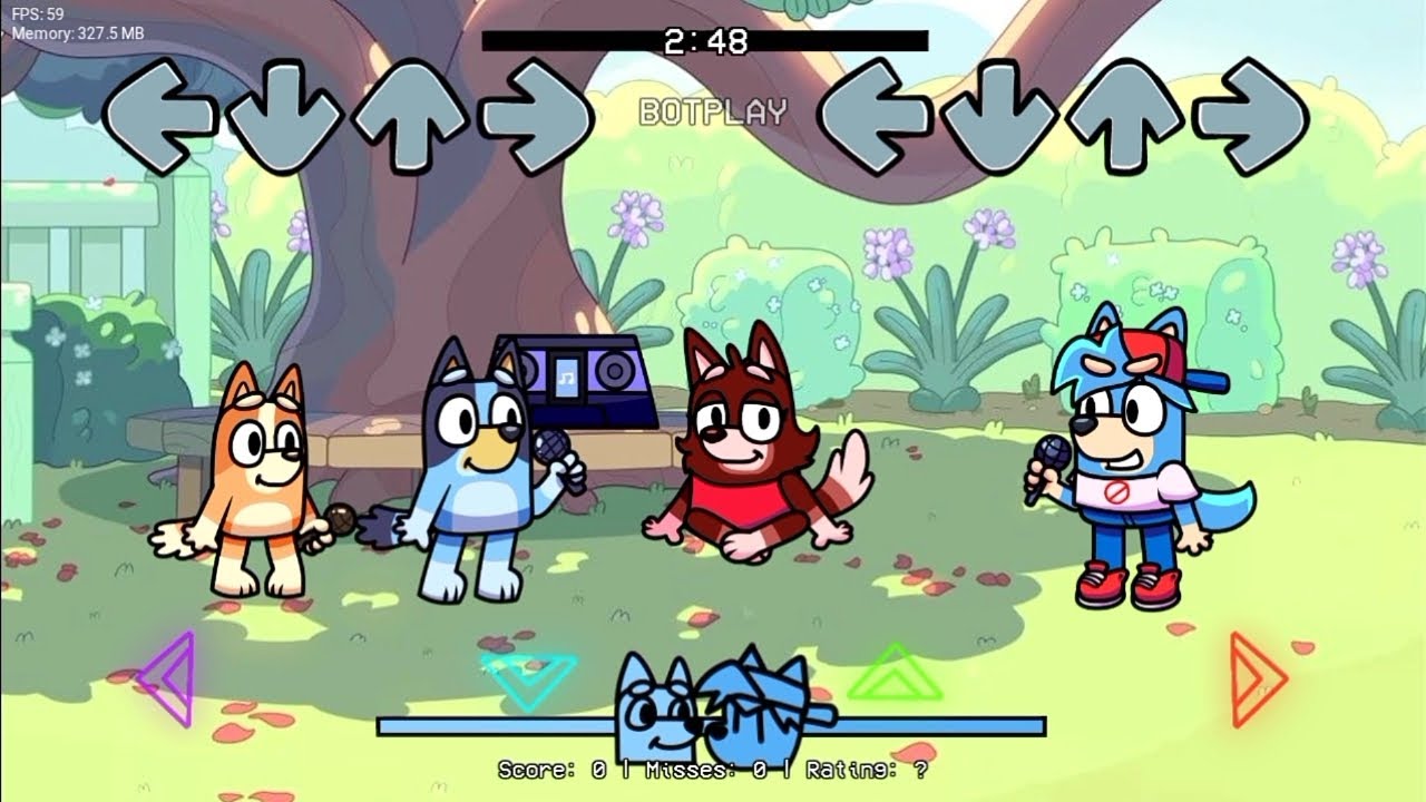 Bluey 💙 :) VS Friday Night Funkin [FNF] Mod Part 3 Mobile Android ...