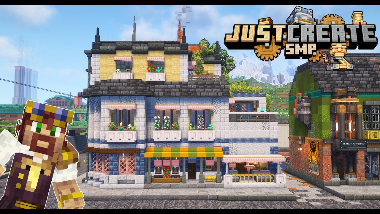 I Built a Tea Shop in Minecraft Create Mod! ~ Just Create SMP - YouTube