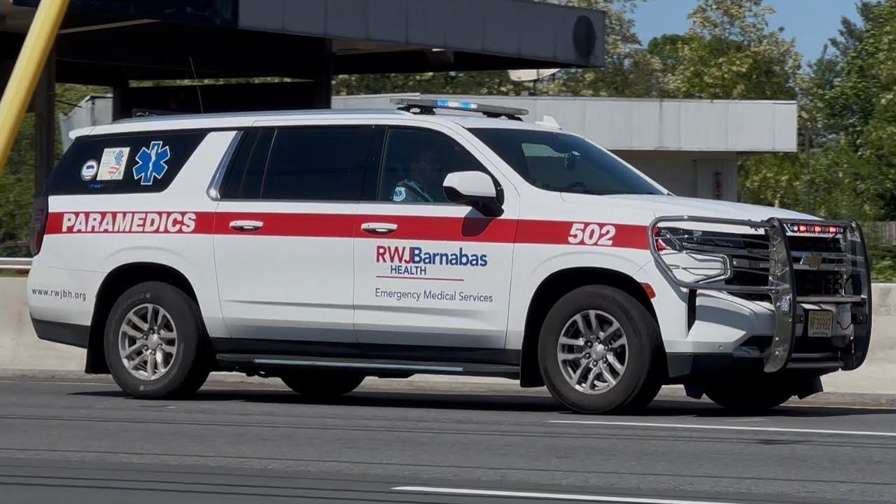 Robert Wood Johnson EMS ALS Unit 502 Responding - YouTube