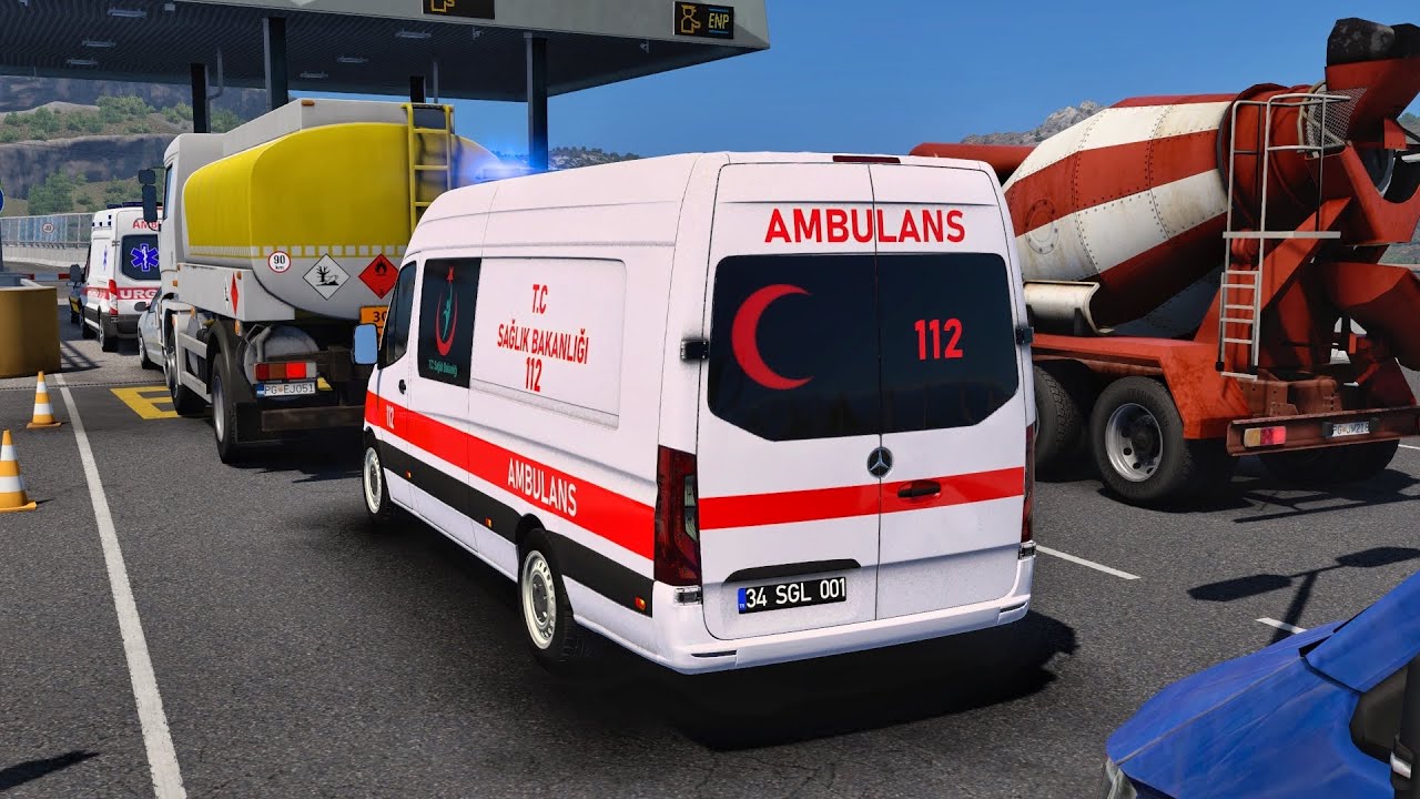 Mercedes Sprinter Ambulance | Euro Truck Simulator 2 | ETS2 1.57 Bus ...