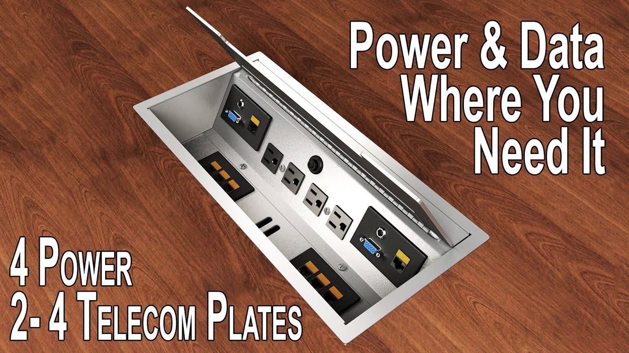 Interface I Power Data Outlet with Lid | Telecom Access - YouTube
