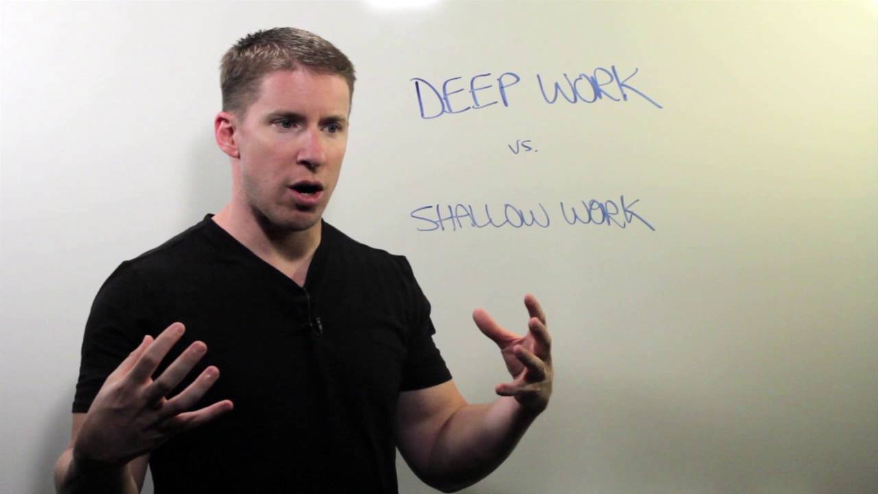 Deep Work vs. Shallow Work | Whiteboard Wednesday: Episode 83 - YouTube