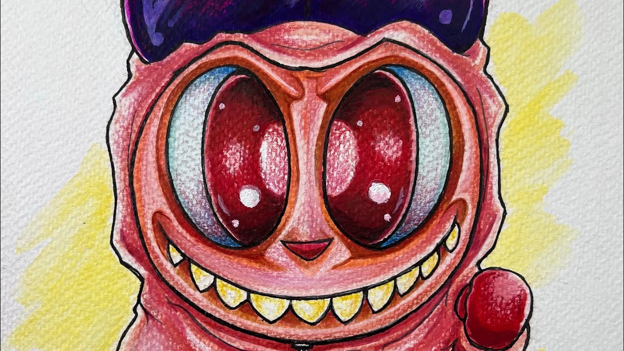 draw LABUBU trending staff toy - YouTube