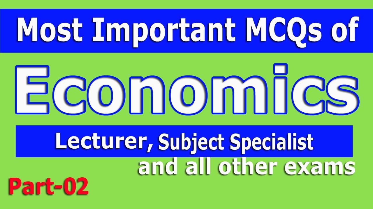 Economics MCQs Most important and repeated MCQs for SS Economics and ...