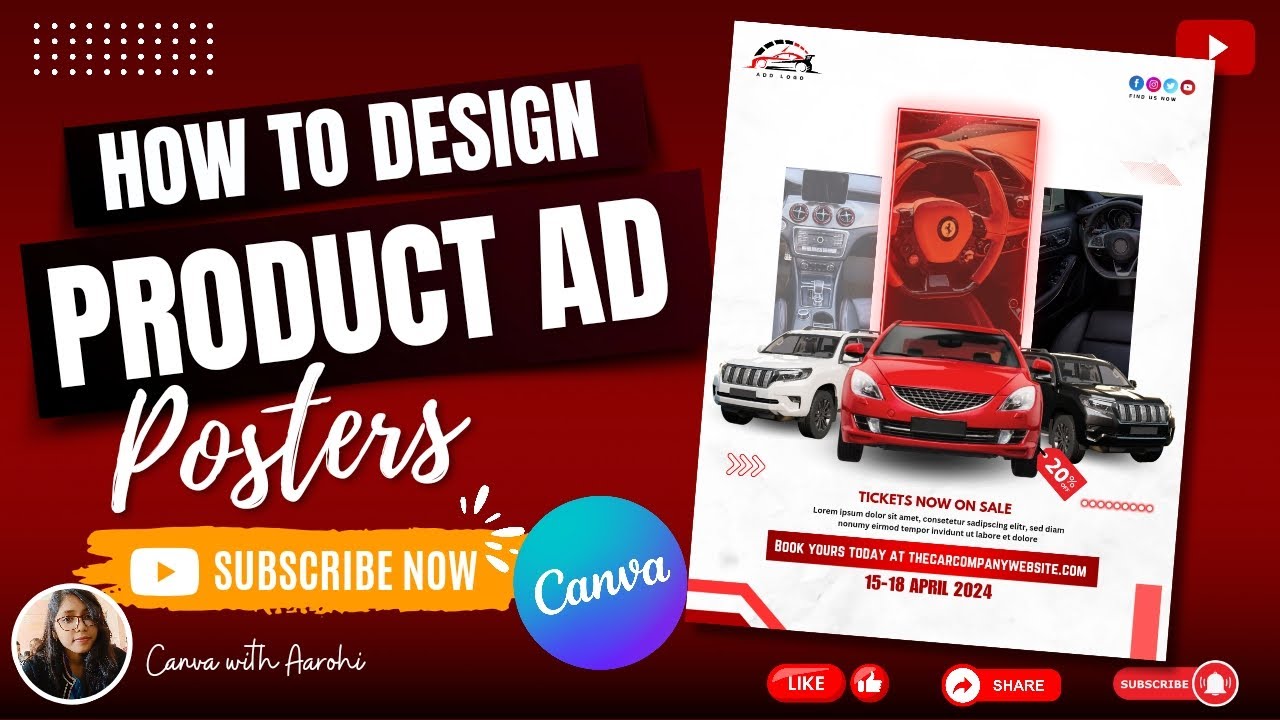 HOW TO DESIGN CREATIVE SOCIAL MEDIA POSTER ON CANVA!#canvatutorial #canvadesign #canvahacks # ...