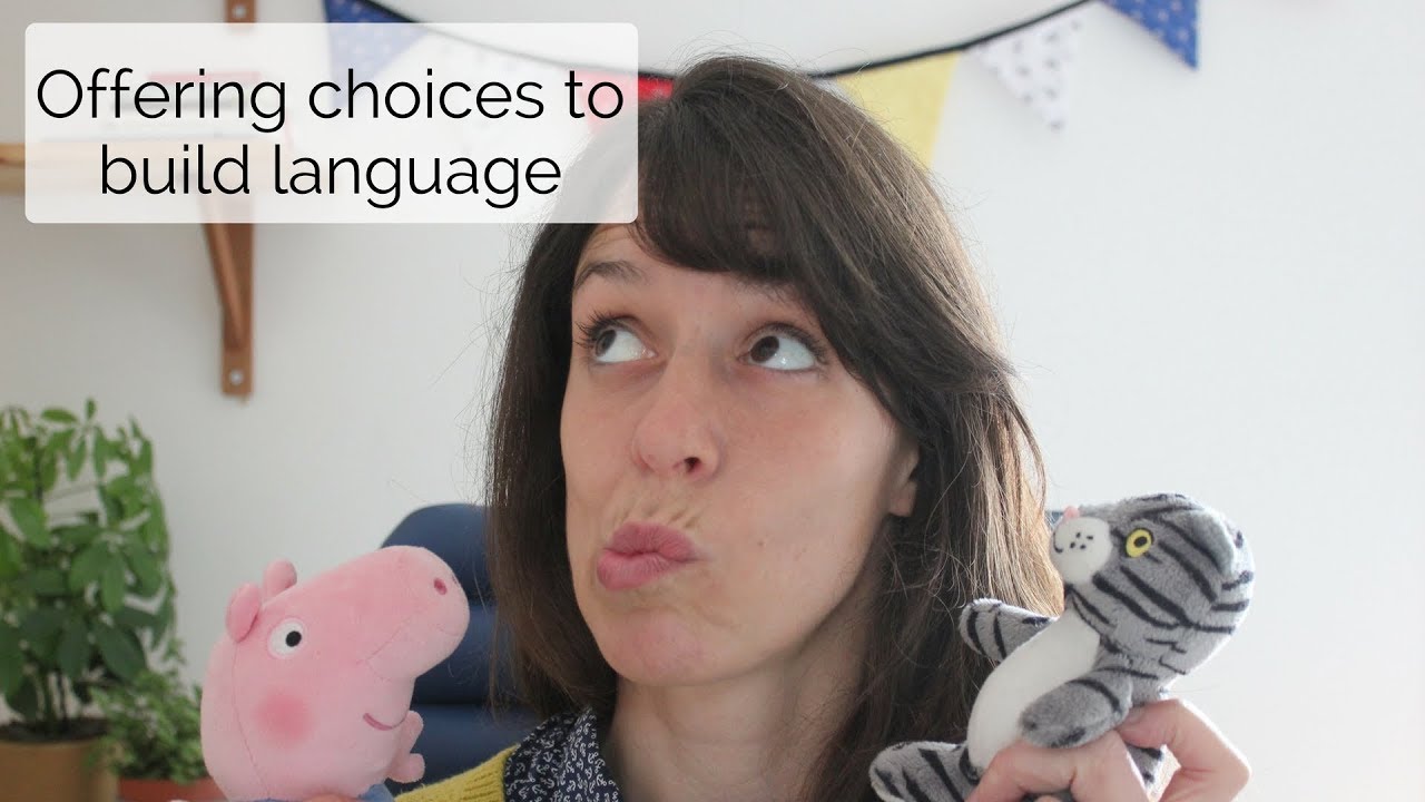 How to use choices to get your child talking - YouTube