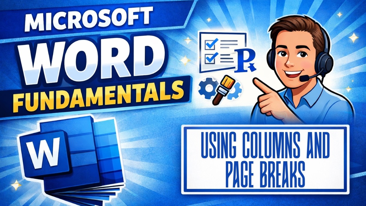 How to Use Columns & Page Breaks in Microsoft Word | Microsoft Word ...