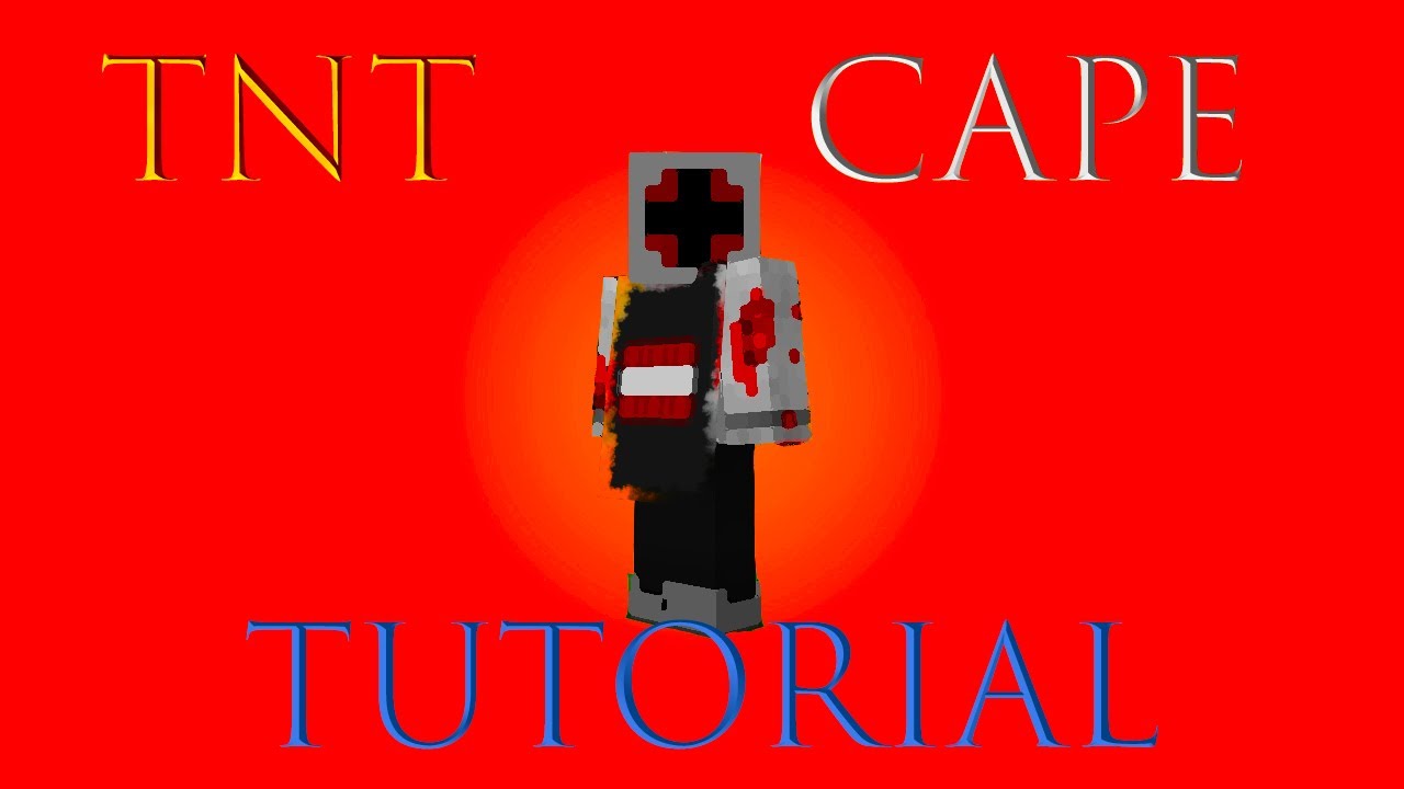 TnT cape tutorial! How to make a tnt cape/banner in Minecraft - YouTube