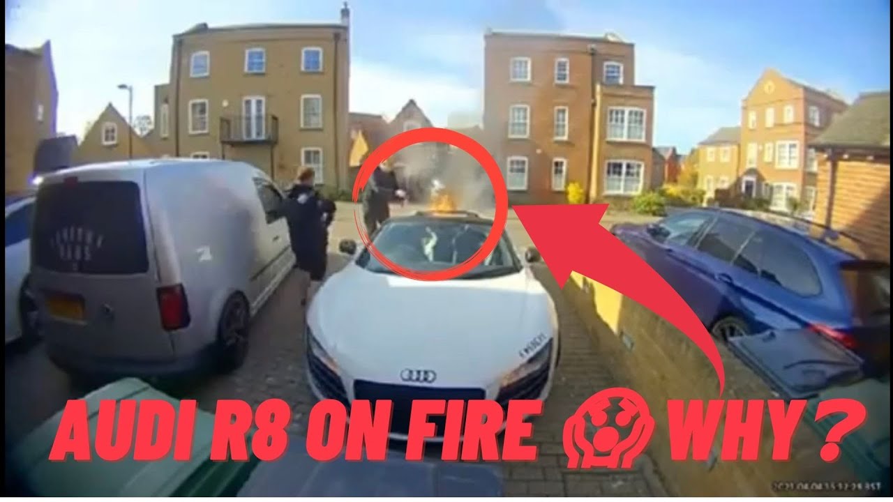 Audi R8 on Fire 😱 Why - YouTube