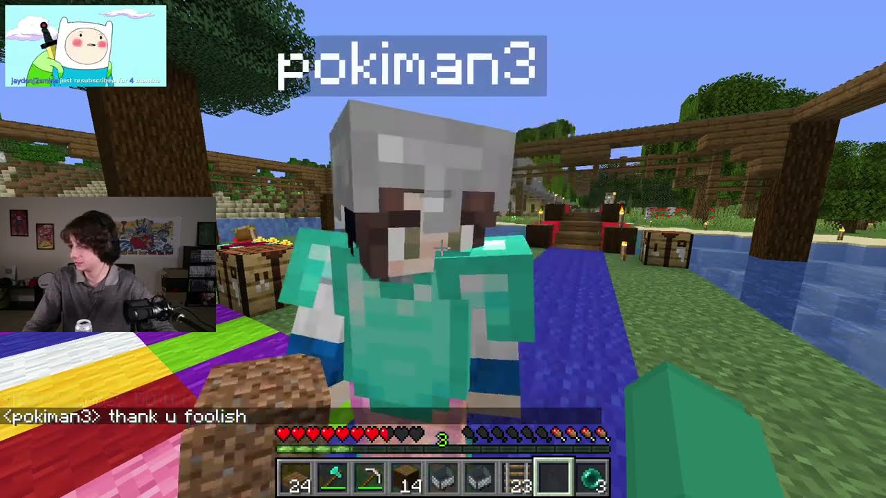 POKIMANE and KARL JACOBS BUILD A PARTY ISLAND on the Dream SMP! *Half ...
