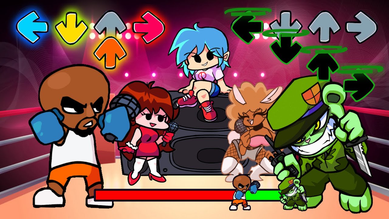 Friday Night Funkin' - Mattboxing VS Flippy + Cutscenes - Character ...