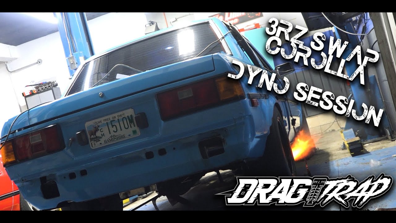 3RZ SWAPPED COROLLA STREET CAR DYNO SESSION - YouTube