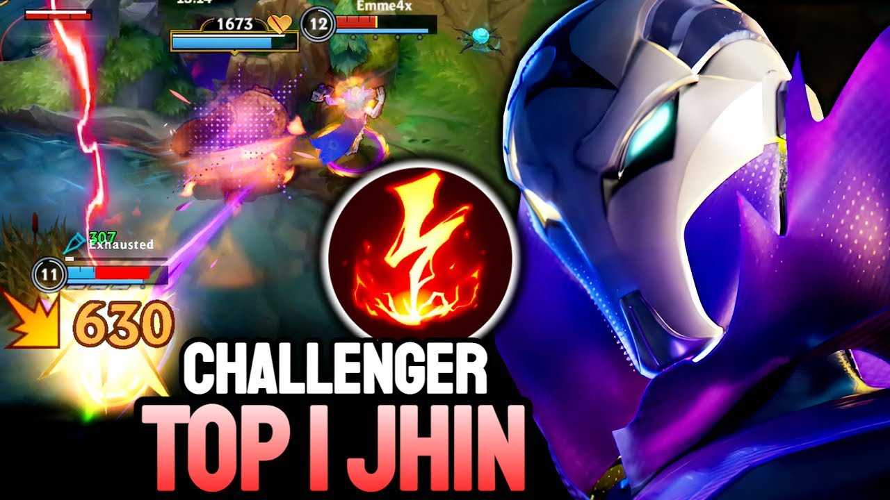 WILD RIFT JHIN - TOP 1 JHIN GAMEPLAY - CHALLENGER RANKED - YouTube