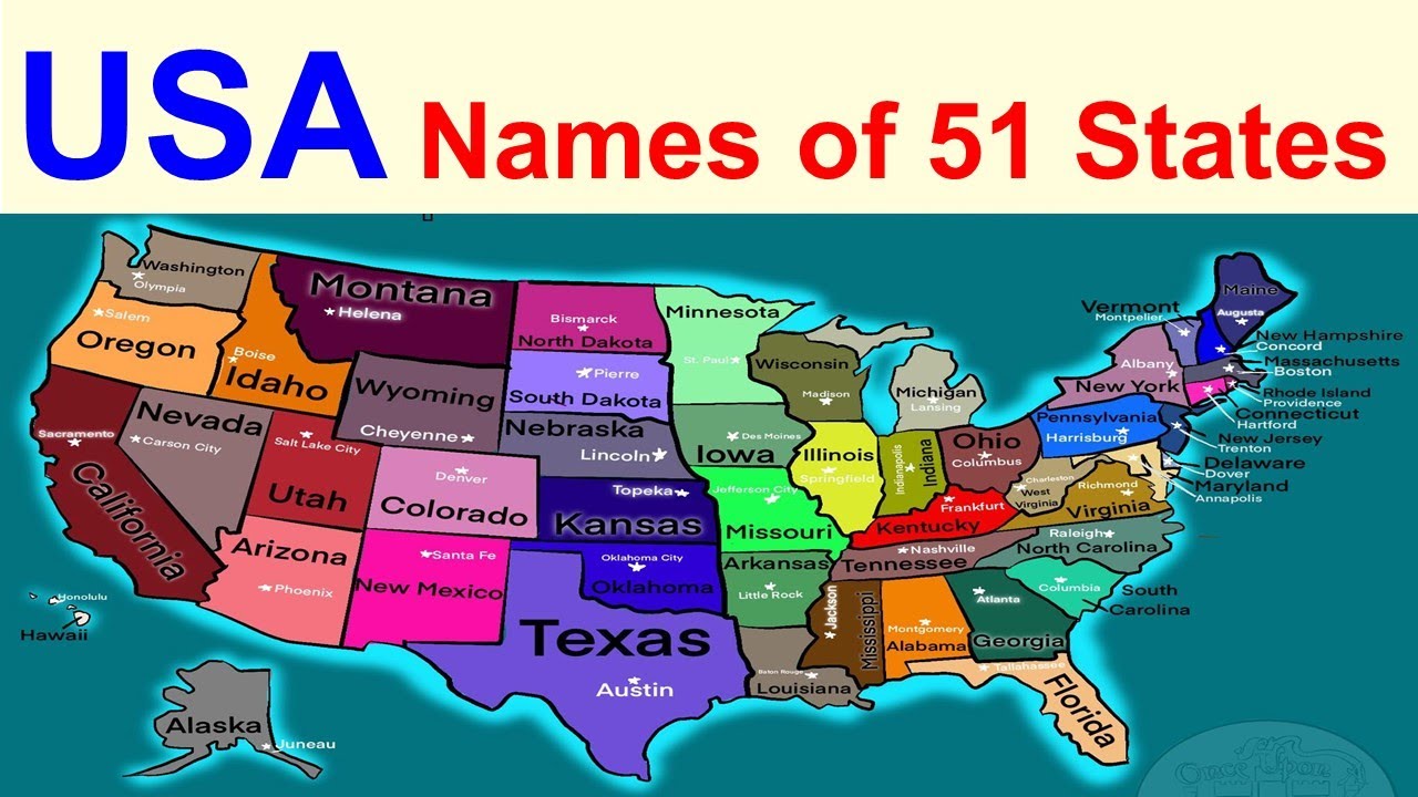 51 States of USA #usa #usastates #newyork - YouTube