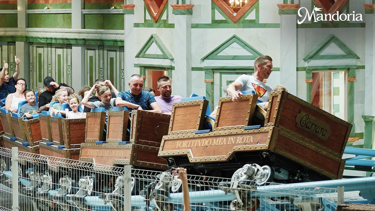 Mandoria Park Rozrywki | Roller-coastery Carrara i Merkant - YouTube