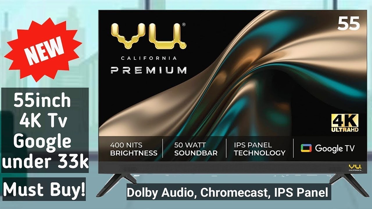 VU Premium Google TV 🔥 Best TV in India 2023 ⚡ Best 55 Inch TV 55CA - YouTube
