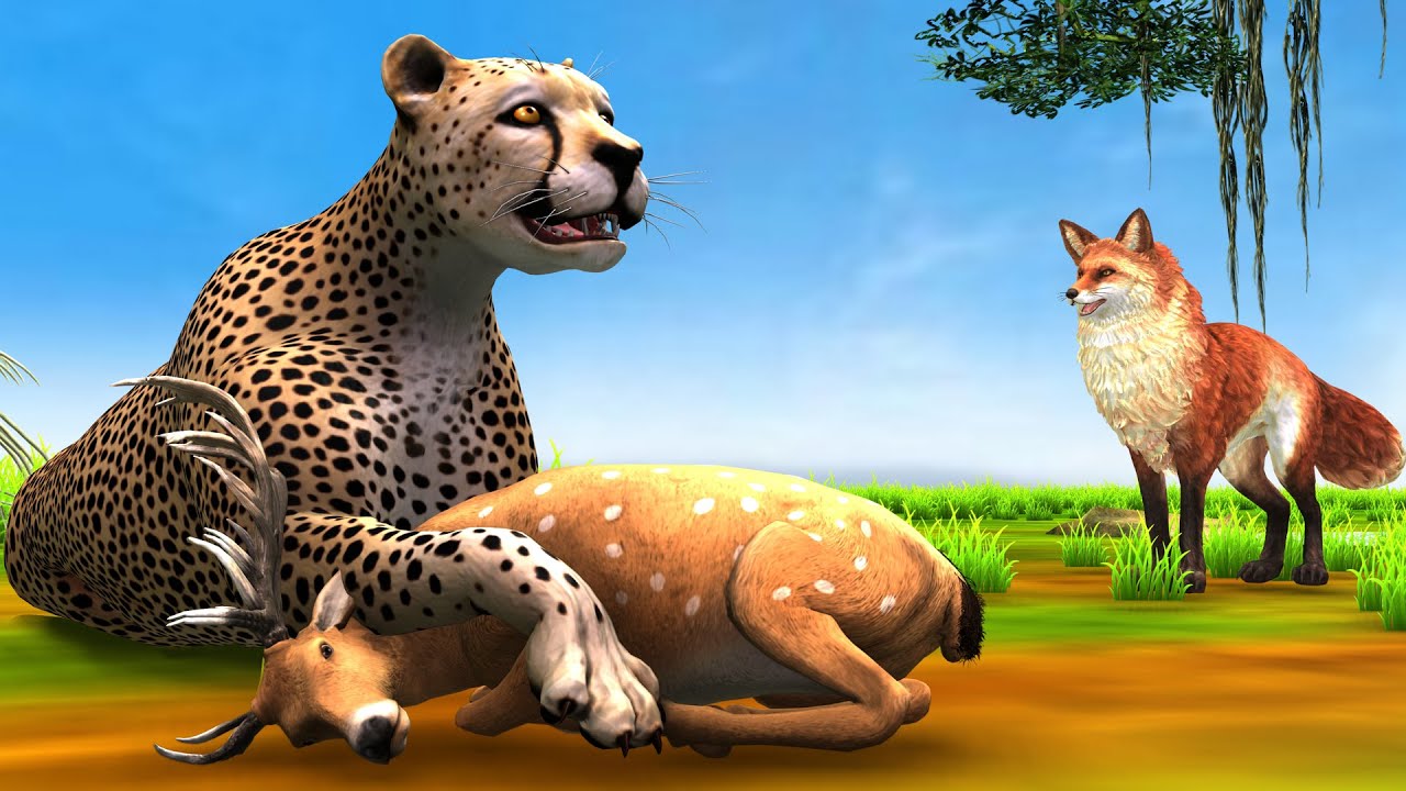 चीता और लोमड़ी की कहानी Cheeta And Lomdi Ki Kahani Cheetah And Fox ...